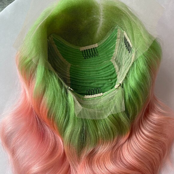 Hair | Rose Pink Lace Front Wig Virgin Human Hair Custom Color Wig ...